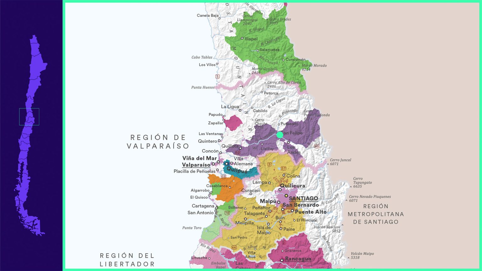 Wine Regions Map – Wines of Chile