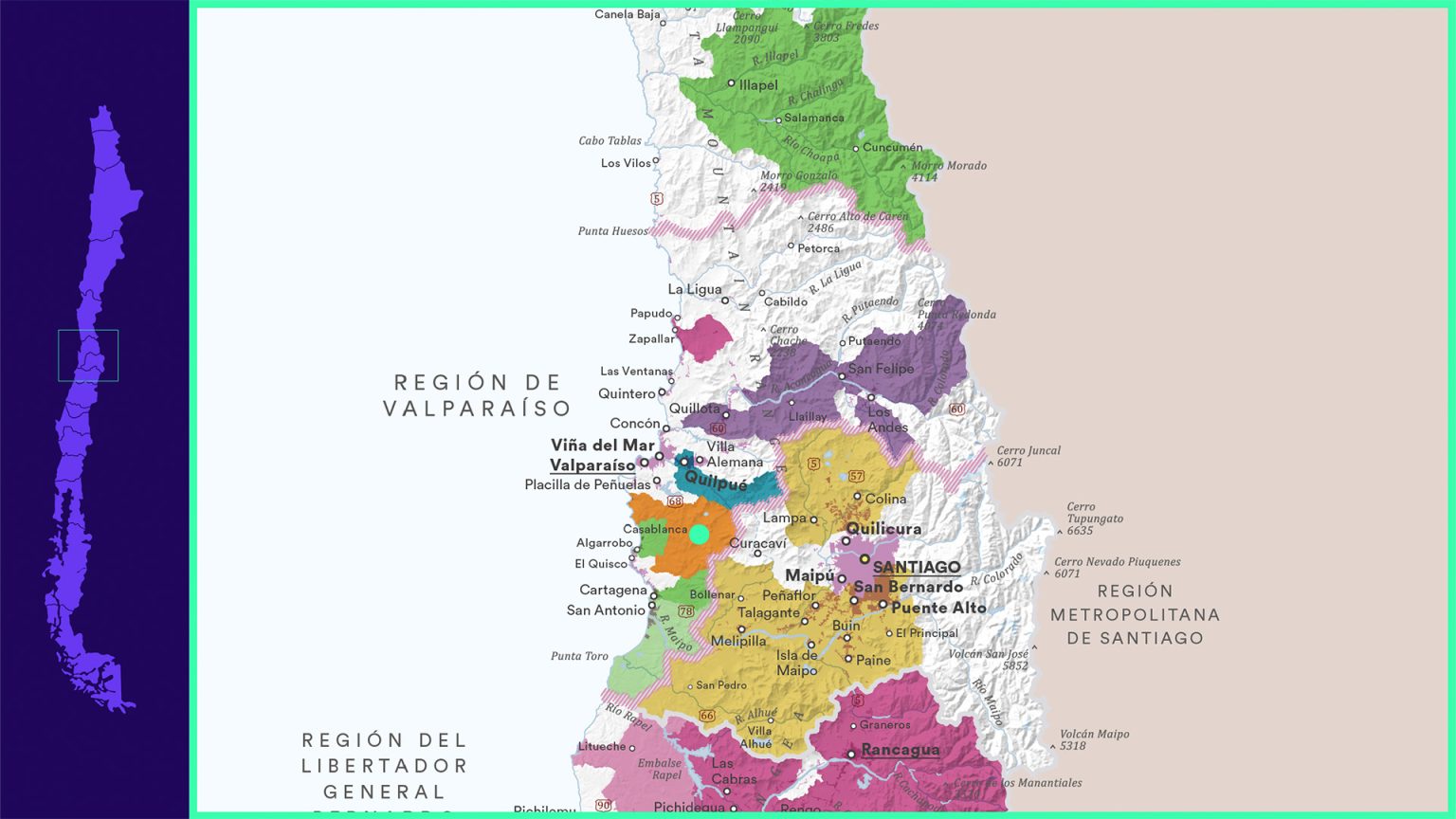 Wine Regions Map – Wines of Chile